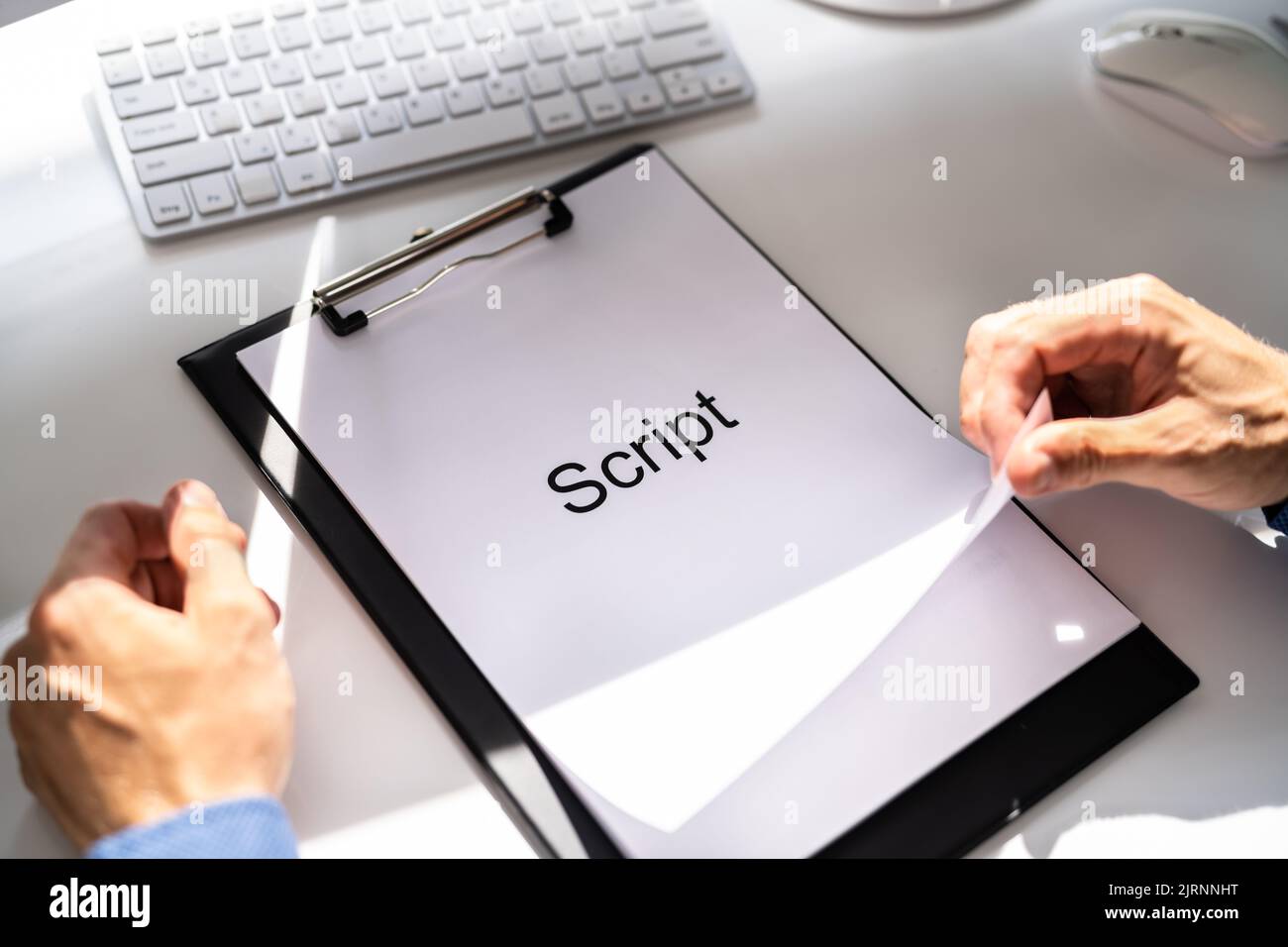 Acting Script And Screenplay Paper For Theater Stock Photo - Alamy