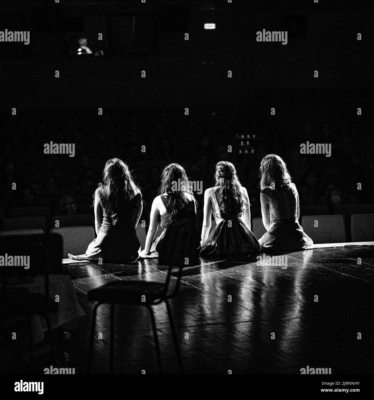 Back stage Black and White Stock Photos & Images - Alamy