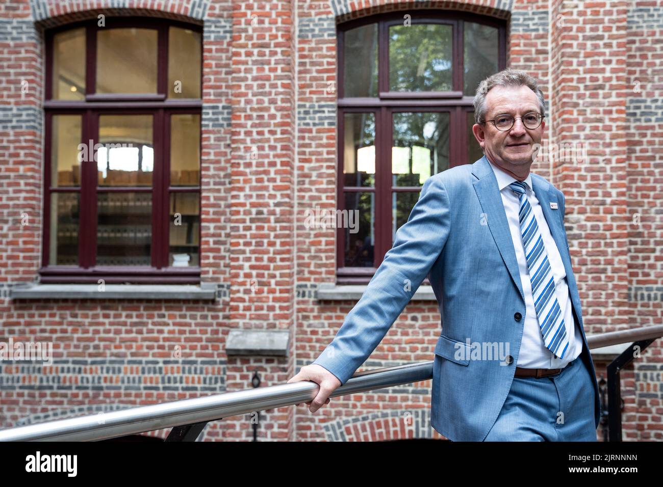 Leuven, Belgium. 25th Aug, 2022. Lieven Boeve, chairman of the Flemish ...