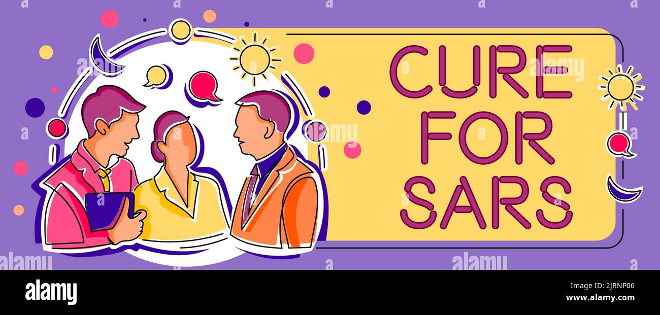 Conceptual display Cure For Sars. Internet Concept Medical treatment ...