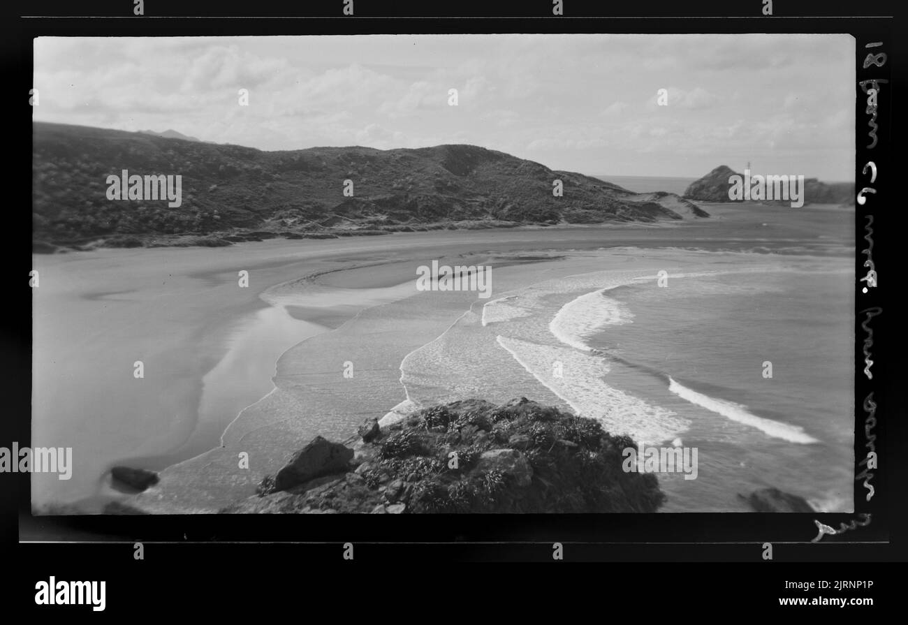 Panorama : Castlepoint inlet from south end Stock Photo - Alamy