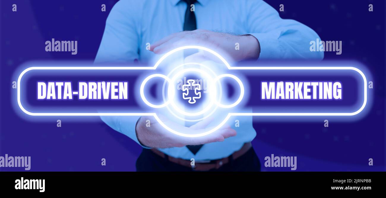 Text caption presenting Data Driven Marketing. Internet Concept ... Text caption presenting Data Driven Marketing. Internet Concept ...