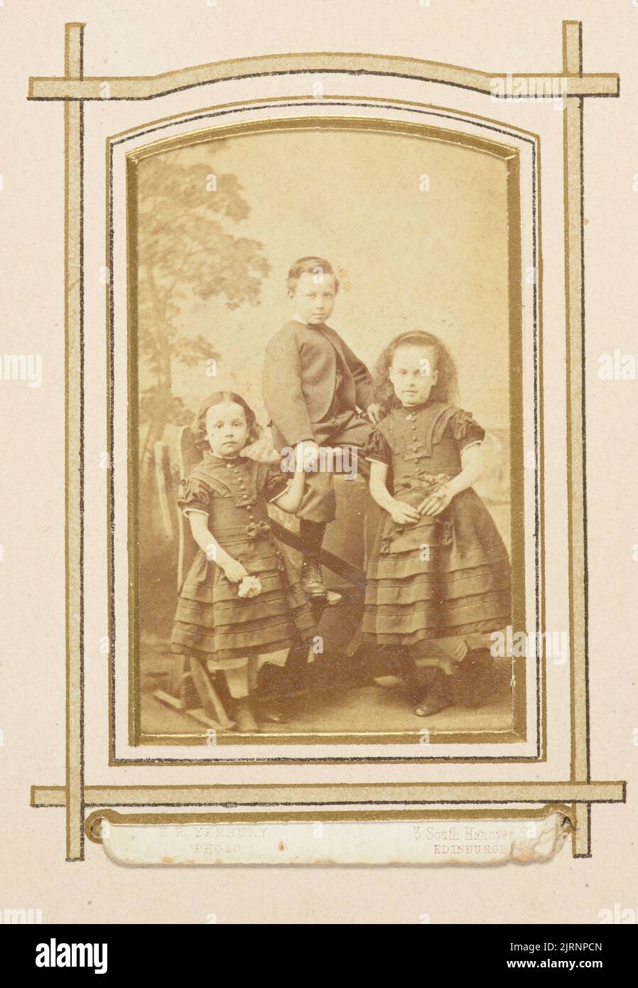 Untitled [portrait of three children], 1850-1900, Edinburgh, by Edward ...