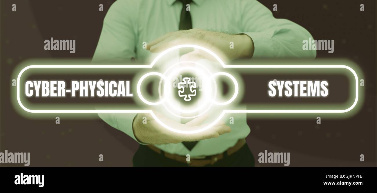 Conceptual display Cyber Physical Systems. Conceptual photo Mechanism ...