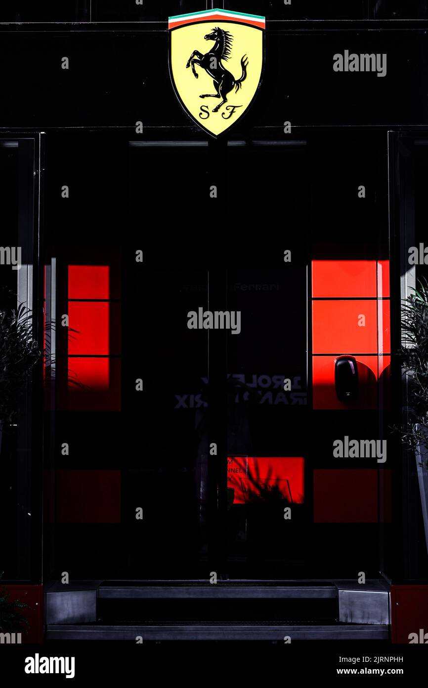 Ferrari lounge during the Formula 1 Rolex Belgian Grand Prix 2022, 14th ...