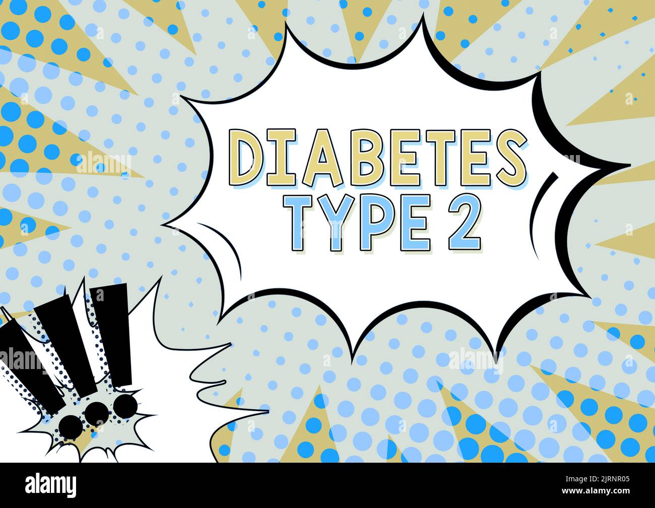 Text sign showing Diabetes Type 2. Concept meaning condition which body ...