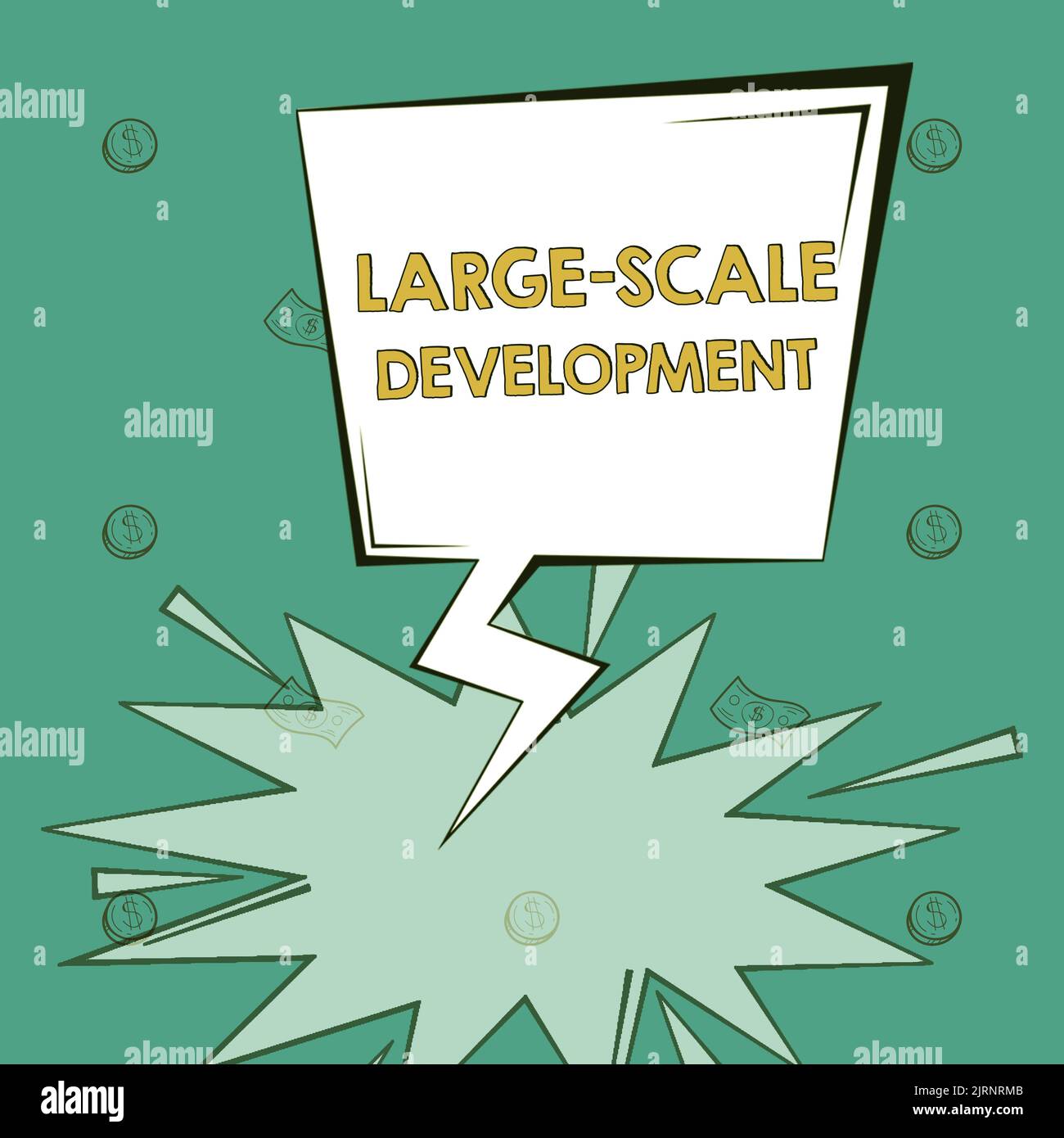 Hand writing sign Large Scale Development. Internet Concept Develop on ...