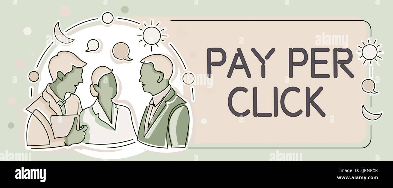 Handwriting text Pay Per Click. Concept meaning Internet Advertising ...