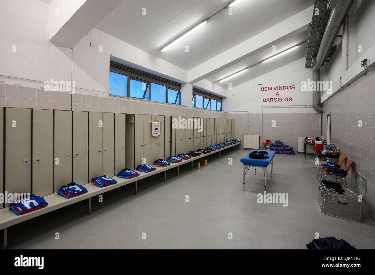 BARCELOS - The dressing room of AZ Alkmaar during the UEFA Conference ...
