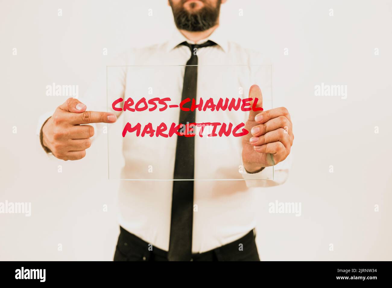 Hand writing sign Cross Channel Marketing. Conceptual photo Engaging ...