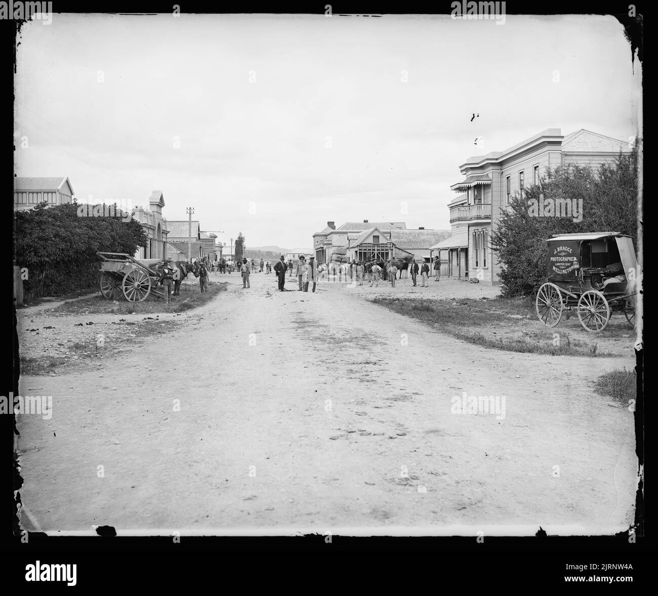 Main street, Masterton looking north, Wellington and Masterton Road, NZ ...