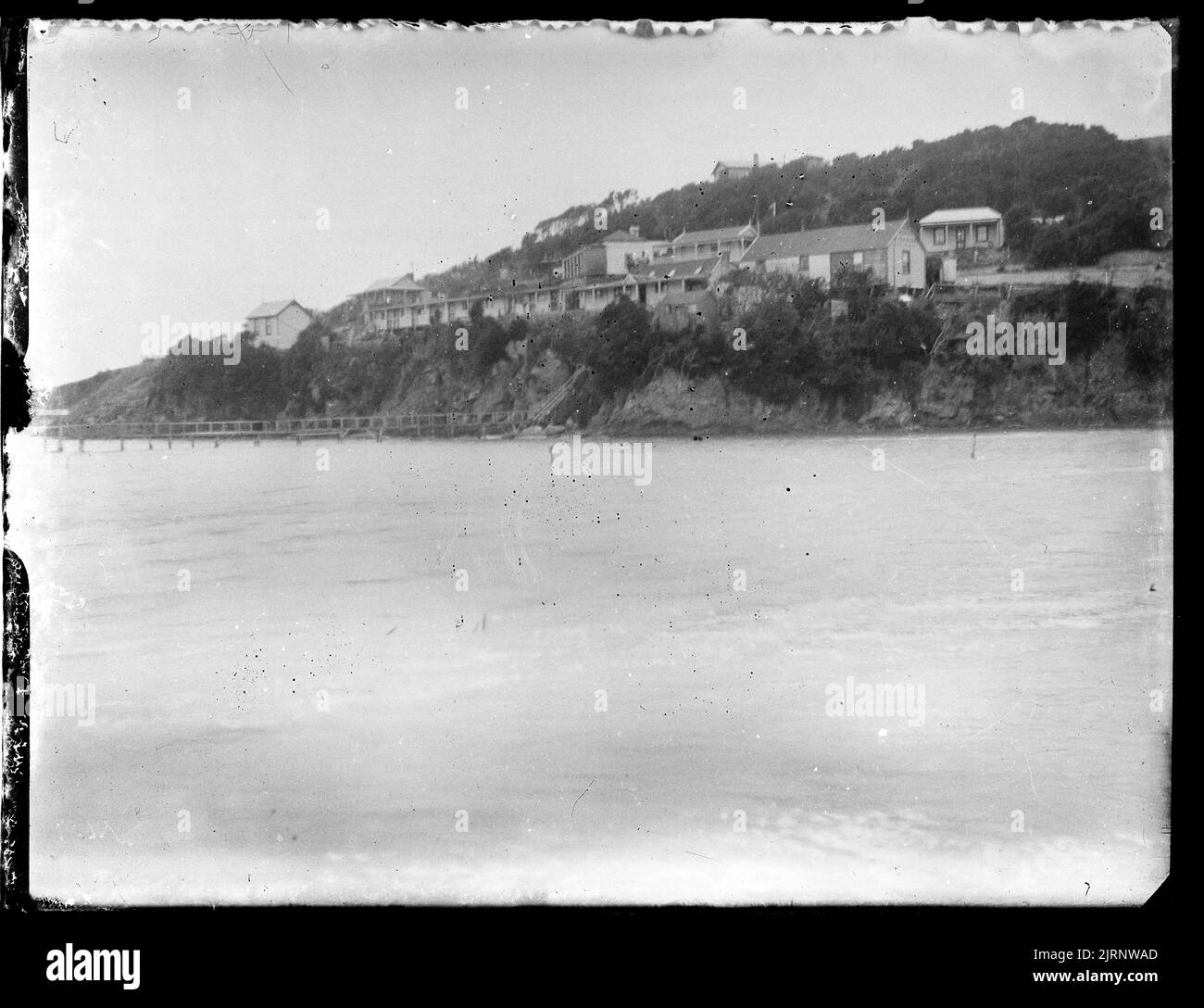 Jetty bridge buildings on hill by hi-res stock photography and images ...