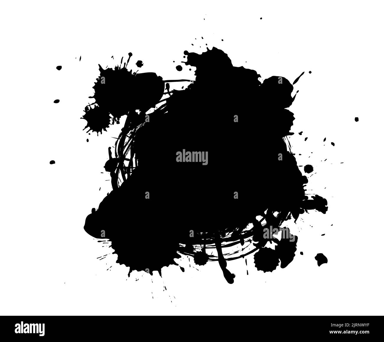 Black blob object on White Background. Vector illustration Stock Vector ...