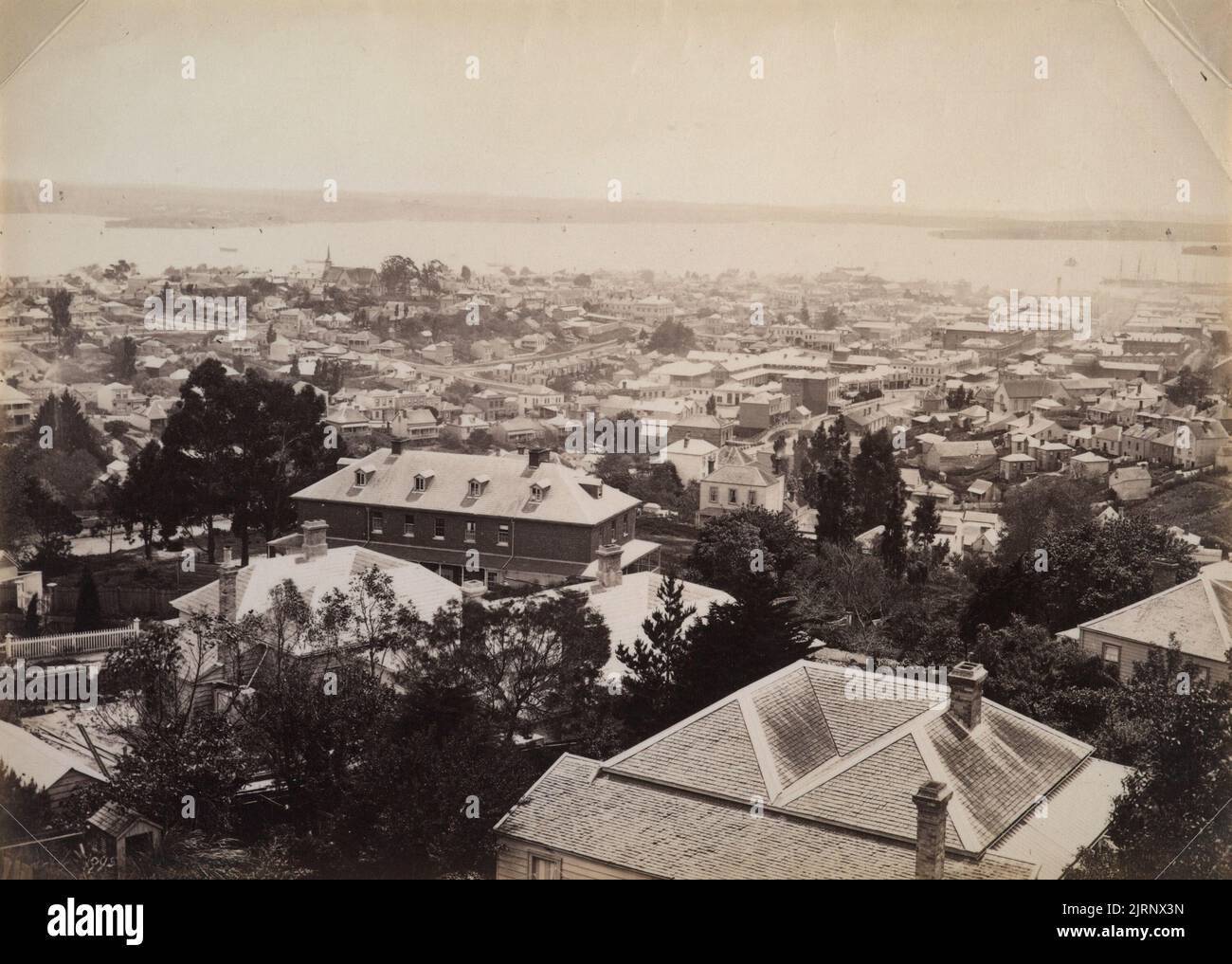 Auckland from the Old Windmill, 1880s, Auckland, by Burton Brothers ...