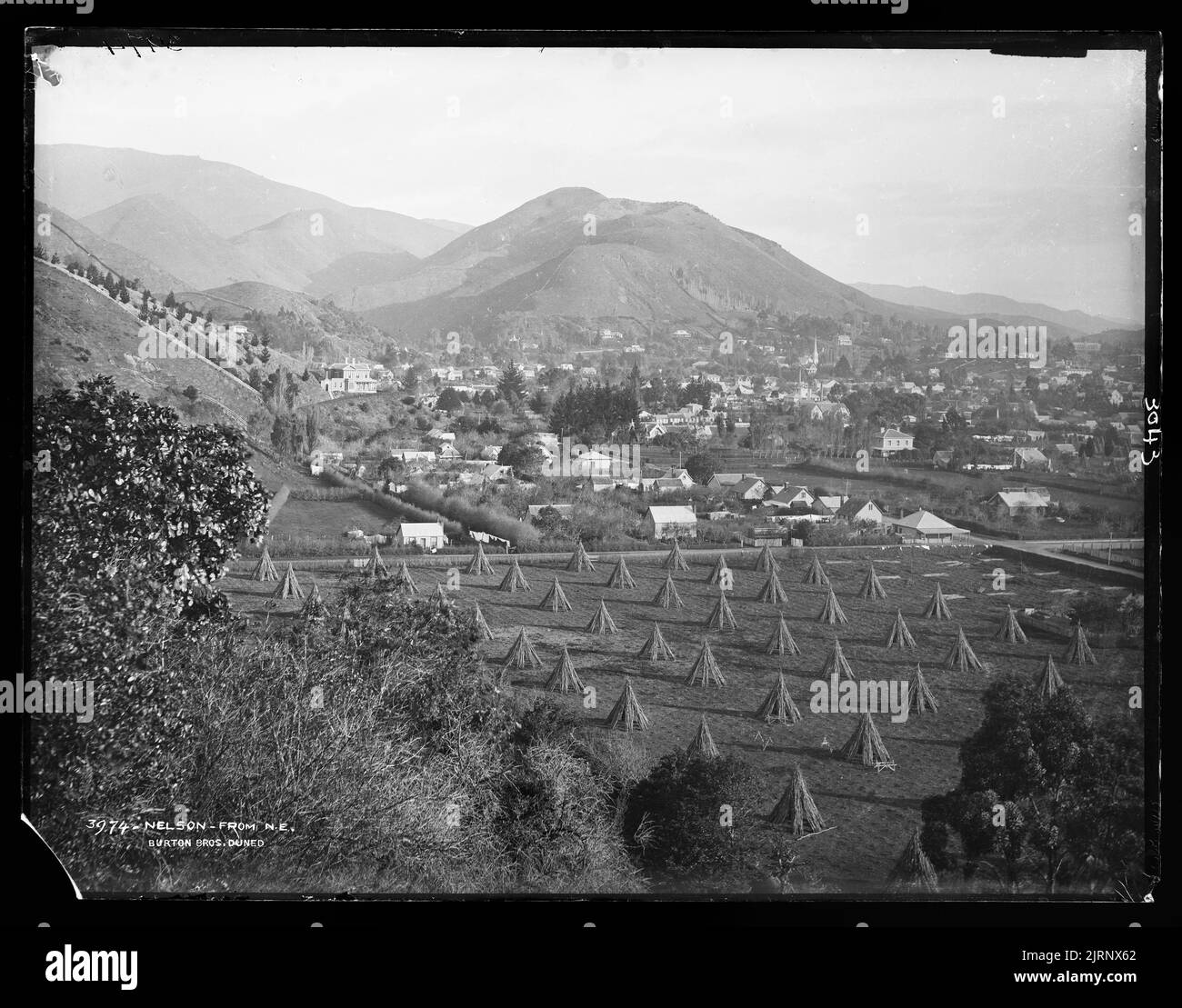 View east from mountain Black and White Stock Photos & Images - Alamy