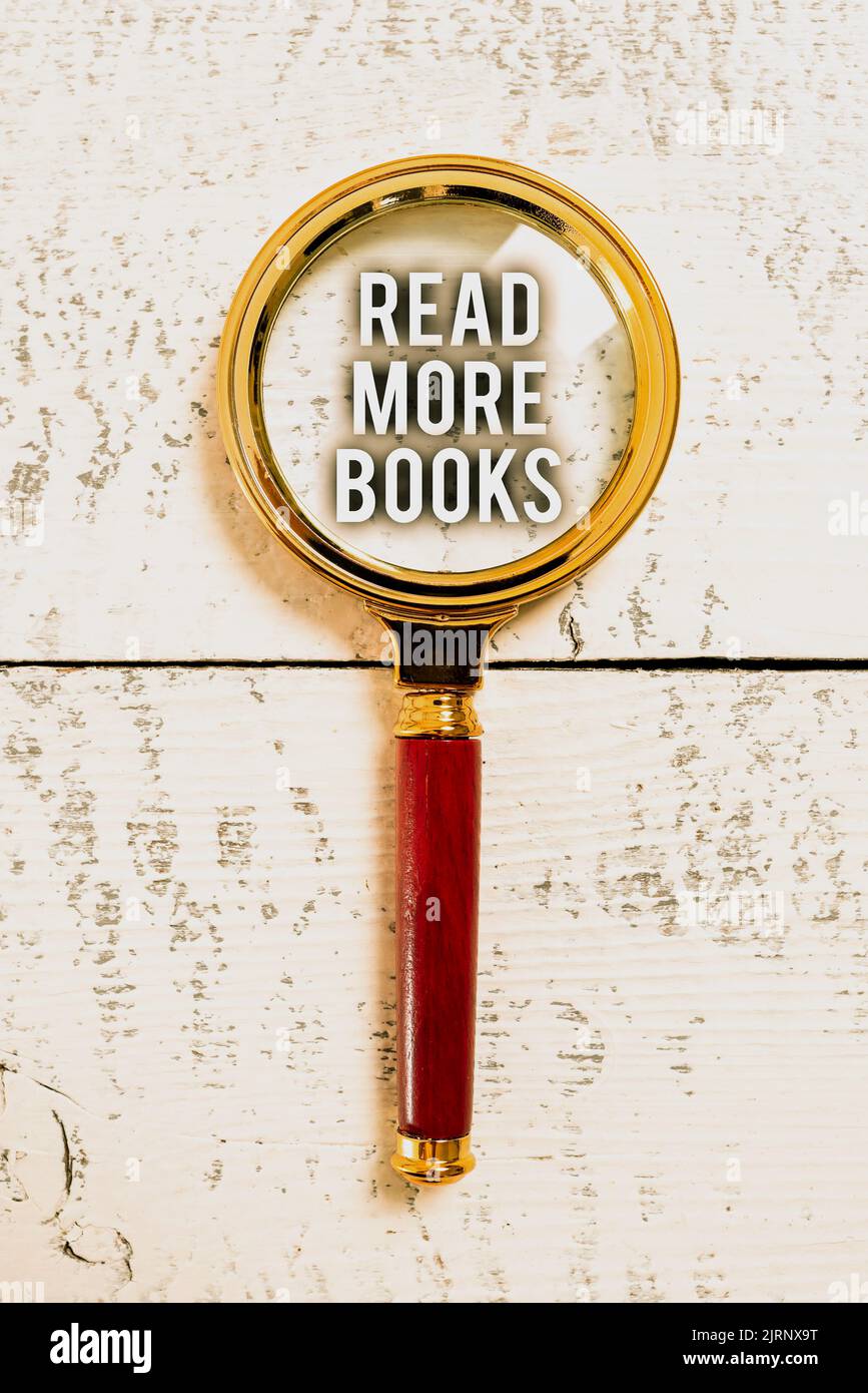 Hand writing sign Read More Books. Business idea Increase your ...