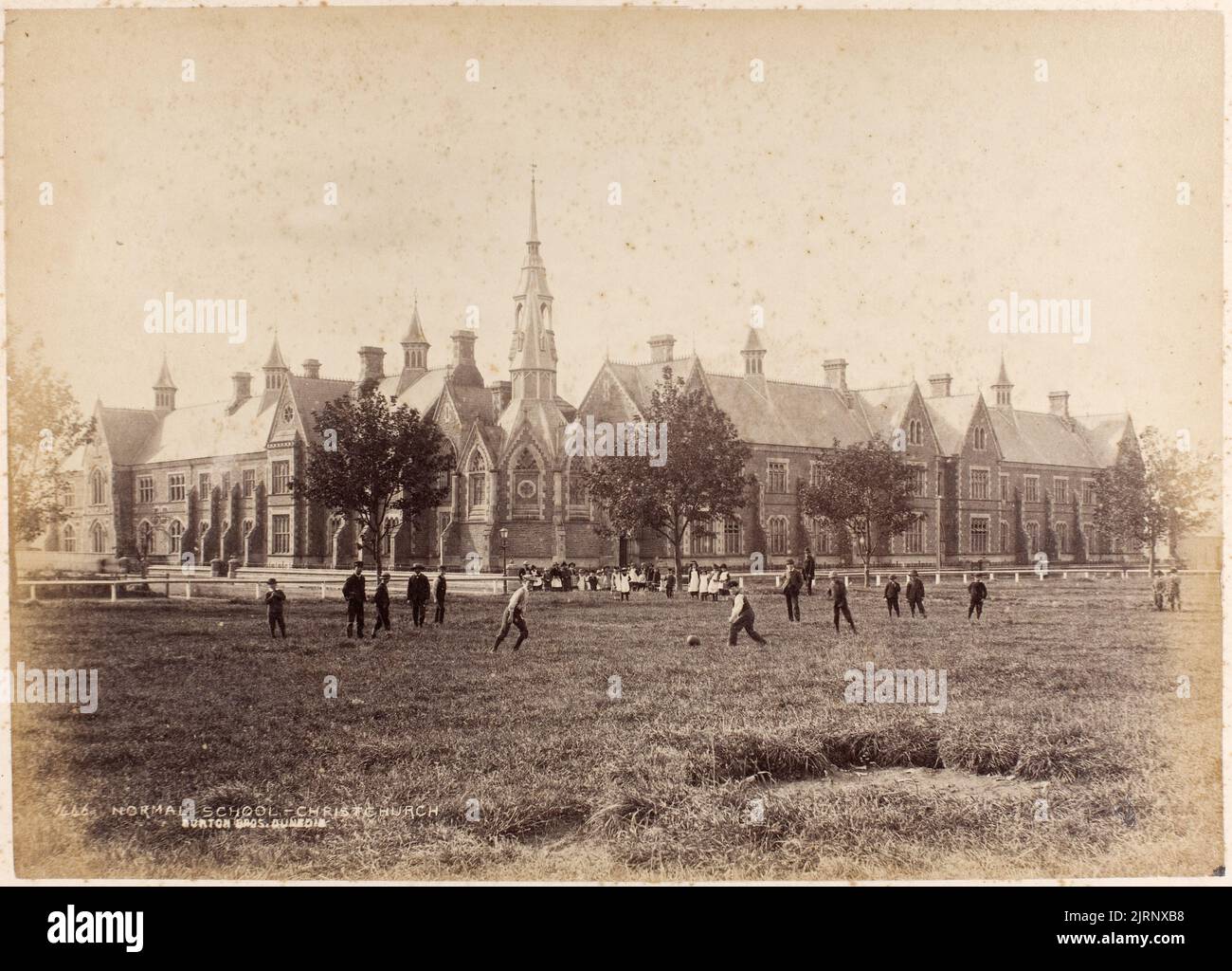 Normal School, Christchurch, circa 1882-1884, Christchurch, by Burton ...