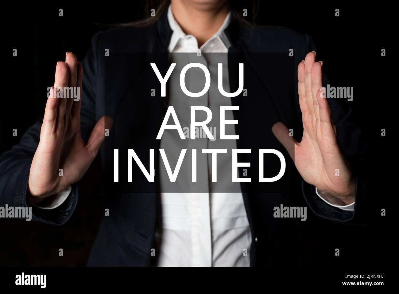 Conceptual caption You Are Invited. Business idea Receiving and ... Conceptual caption You Are Invited. Business idea Receiving and ...