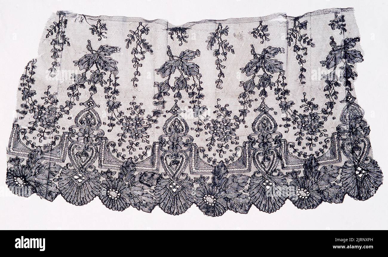 Length of lace, 19th Century, France, maker unknown. Gift of Mrs G ...