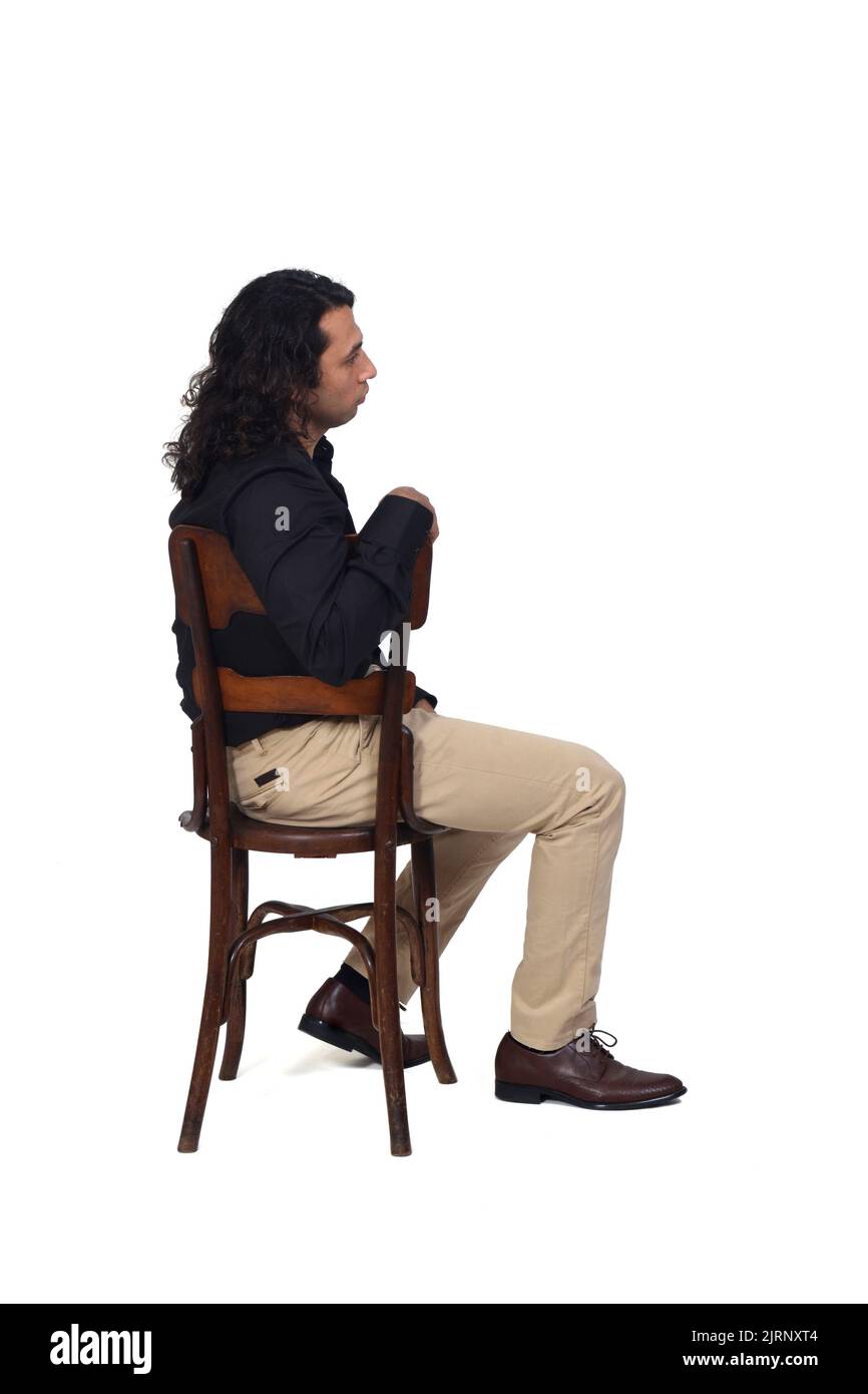 Person Sitting In Chair Side View