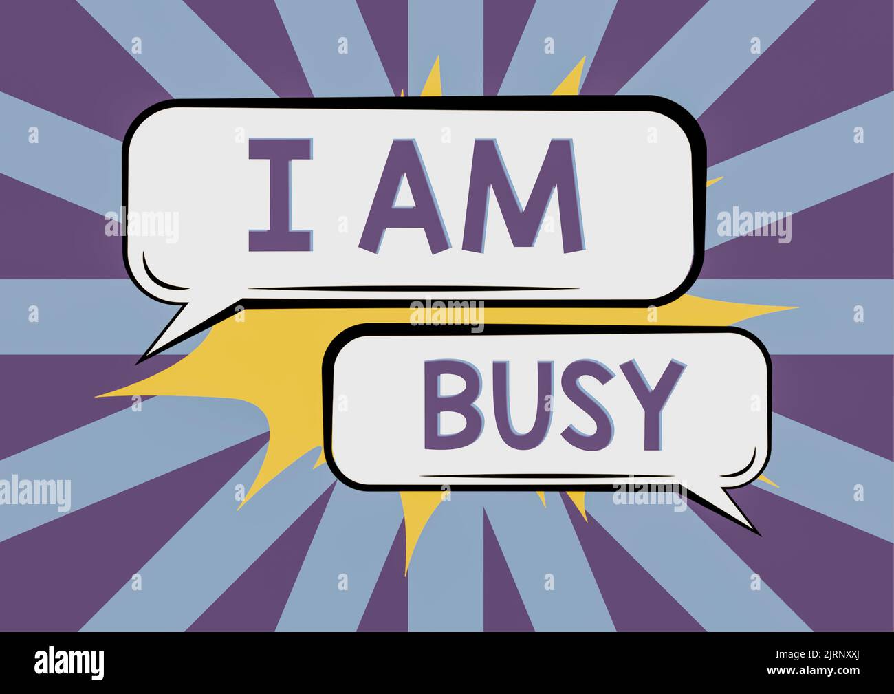 Hand writing sign I Am Busy. Business concept To have a lot of work to ...