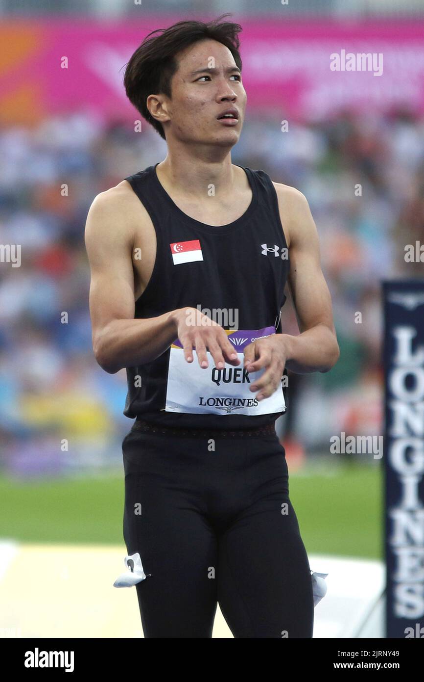 Jun Jie Calvin QUEK of Singapore in the Men's 400m Hurdles at the 2022 ...