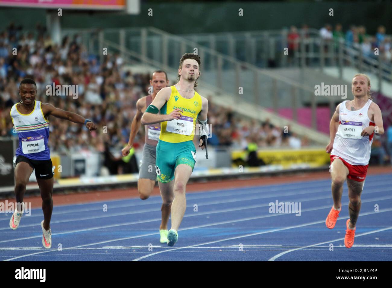 Jaydon PAGE of Australia in the Men's T45 / T47 100m at the 2022 ...
