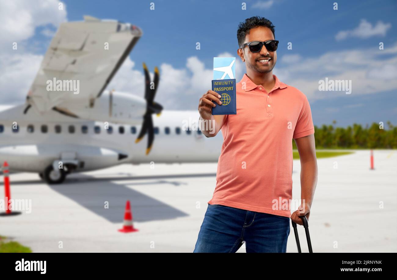 Indian man boarding plane hi-res stock photography and images - Alamy