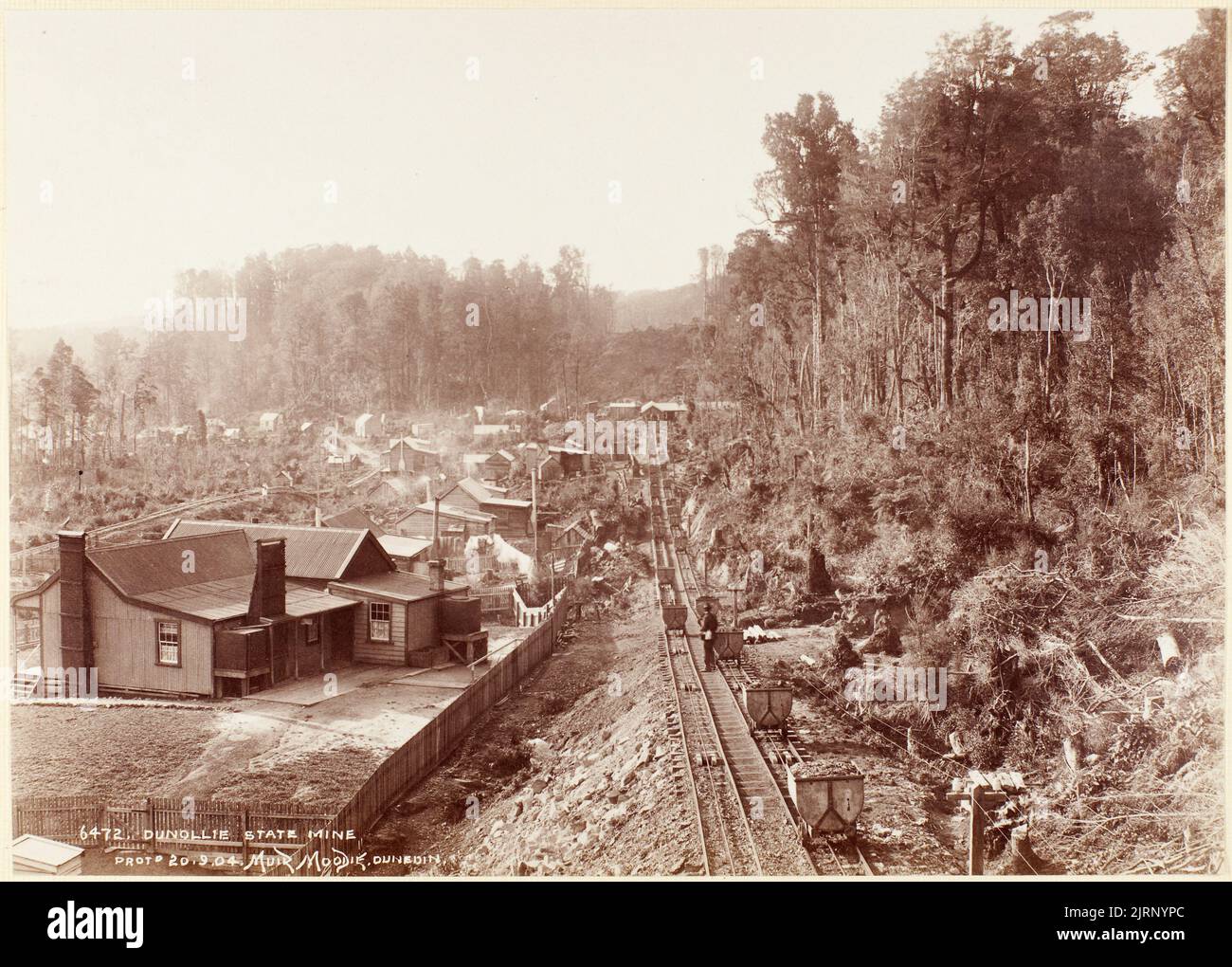 Dunollie State Mine, 1904, Dunedin, by Muir & Moodie Stock Photo - Alamy