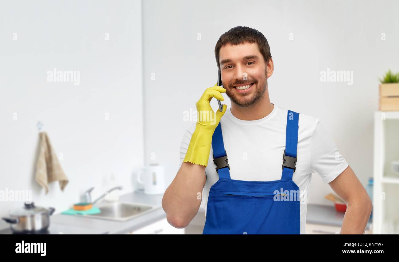 Manual worker phone hi-res stock photography and images - Alamy
