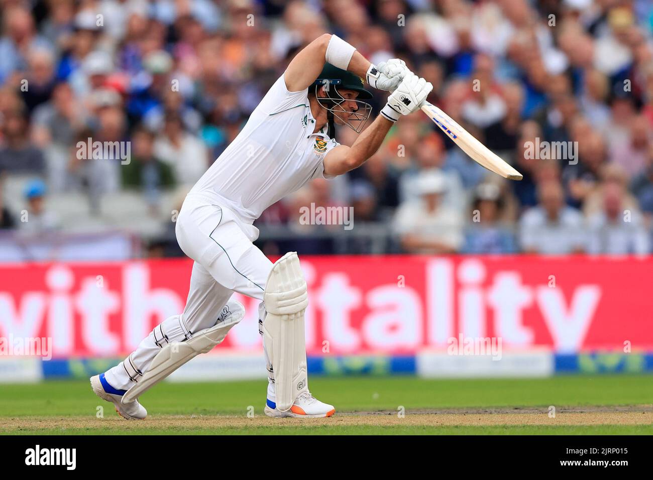 Sarel Erwee of South Africa in action during the 2nd Test Stock Photo ...