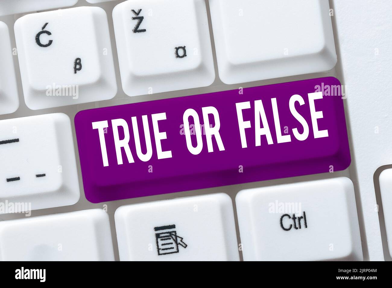 Text showing inspiration True Or False. Internet Concept Decide between ...