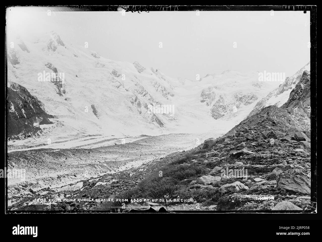 Kron Prinz Rudolf Glacier from 4000 FT up De La Beche Stock Photo - Alamy