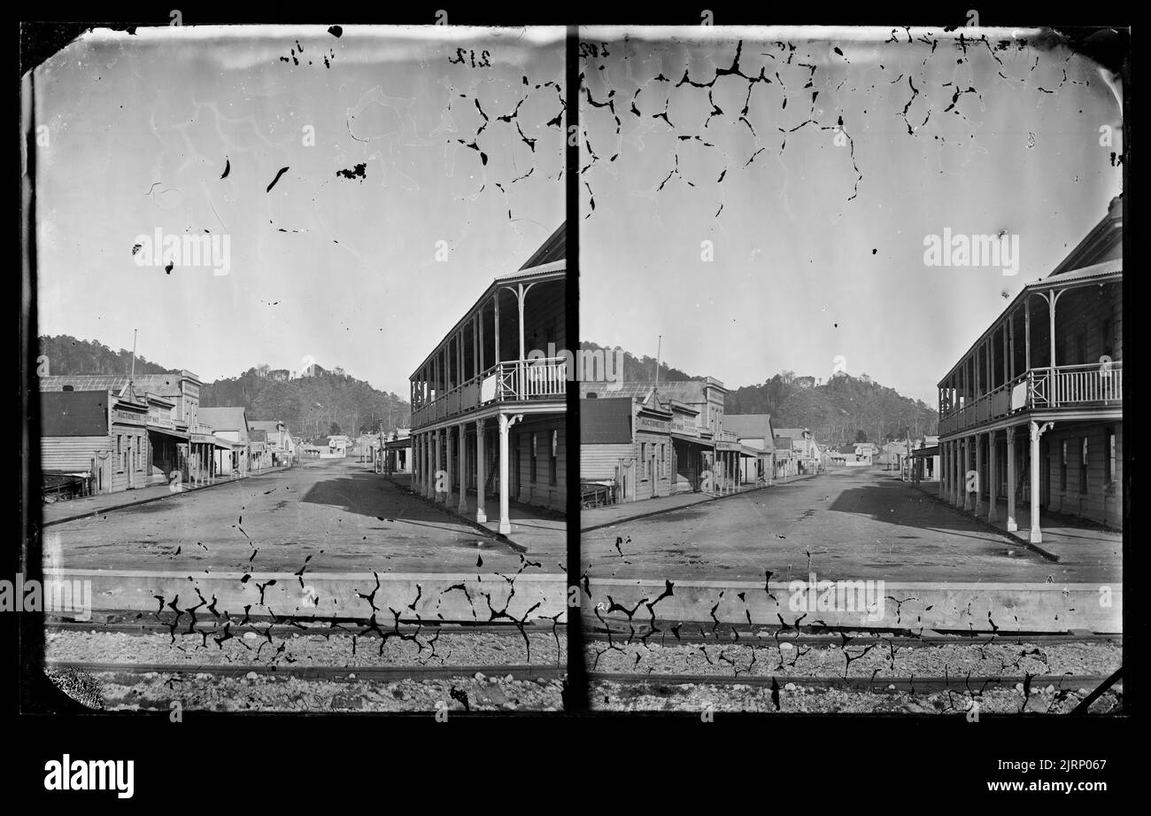 Greymouth, Tainui St Stock Photo - Alamy