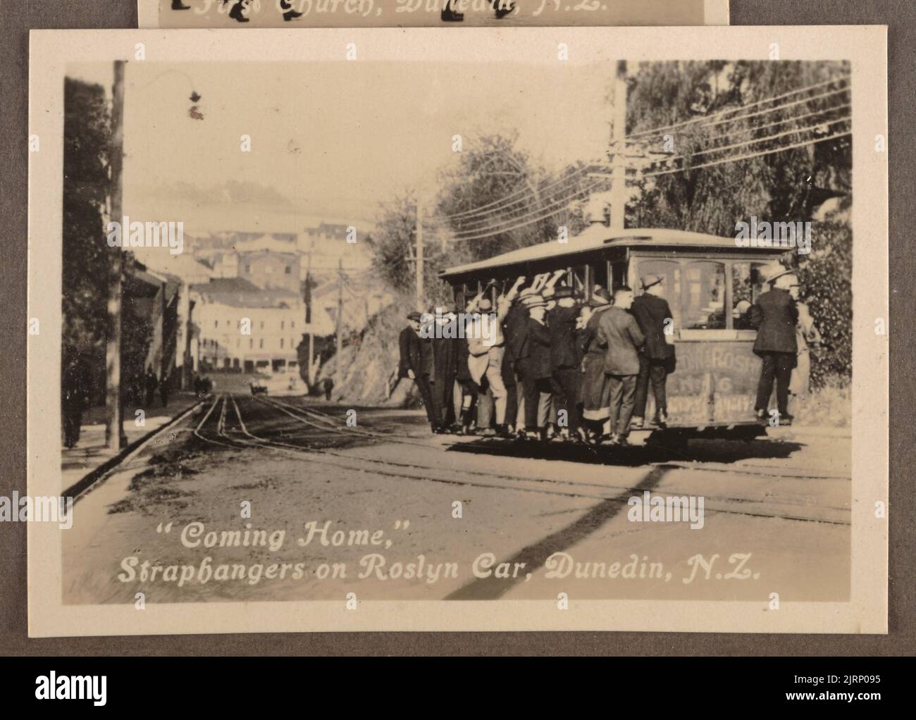 'Coming home.' Straphangers on the Roslyn Car, Dunedin, New Zealand ...
