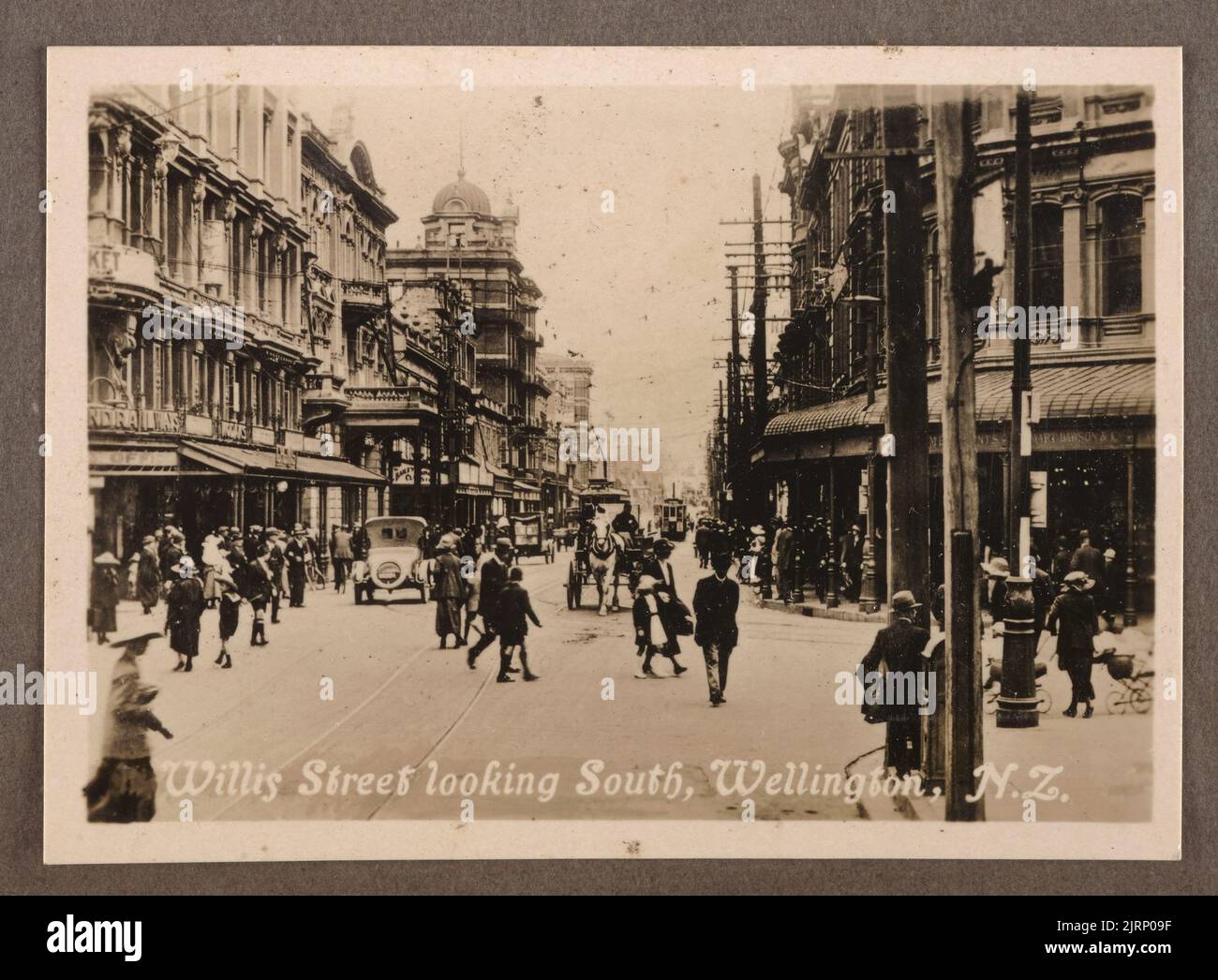 Willis Street looking south, Wellington, New Zealand. From the album ...