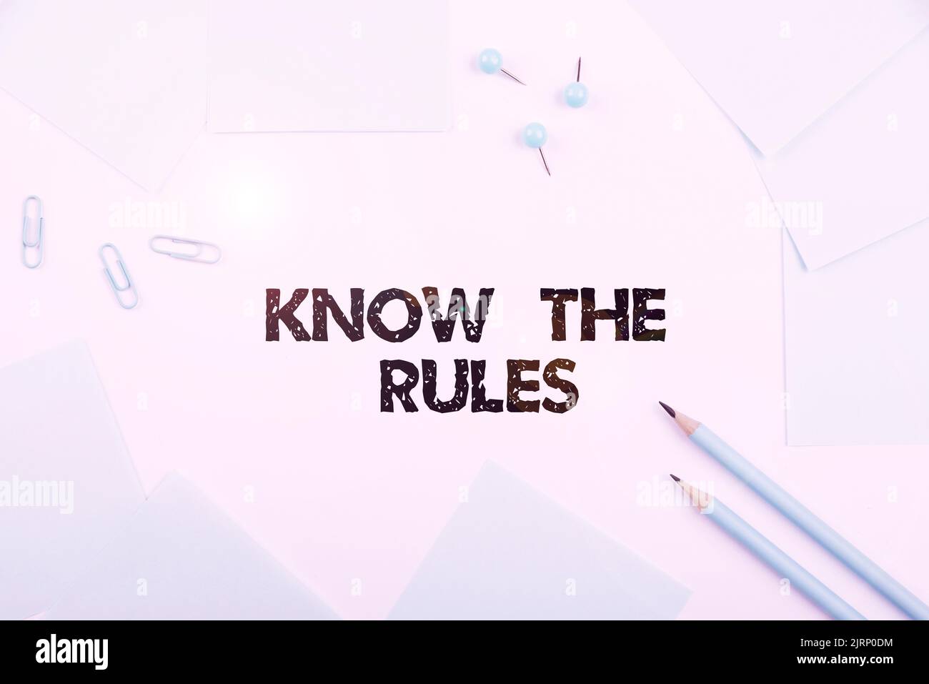 Inspiration showing sign Know The Rules. Business showcase Learn the ...