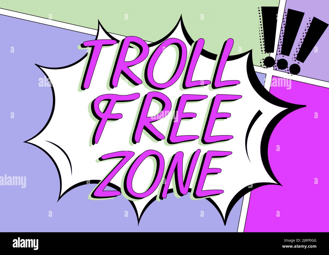 Writing displaying text Troll Free Zone. Internet Concept Social ...