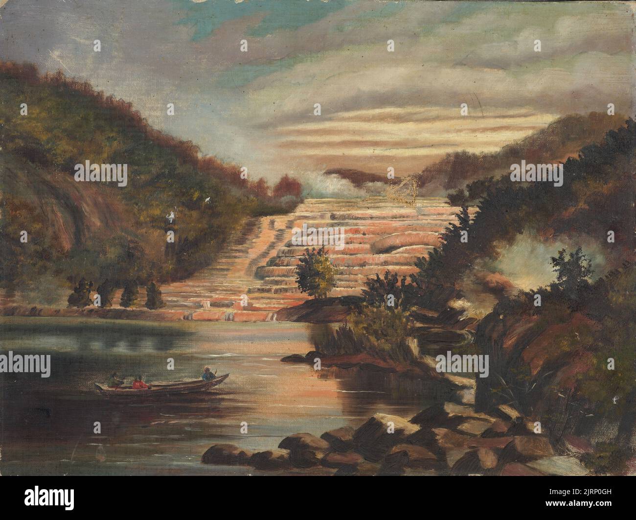 Pink terraces, circa 1885, maker unknown Stock Photo - Alamy