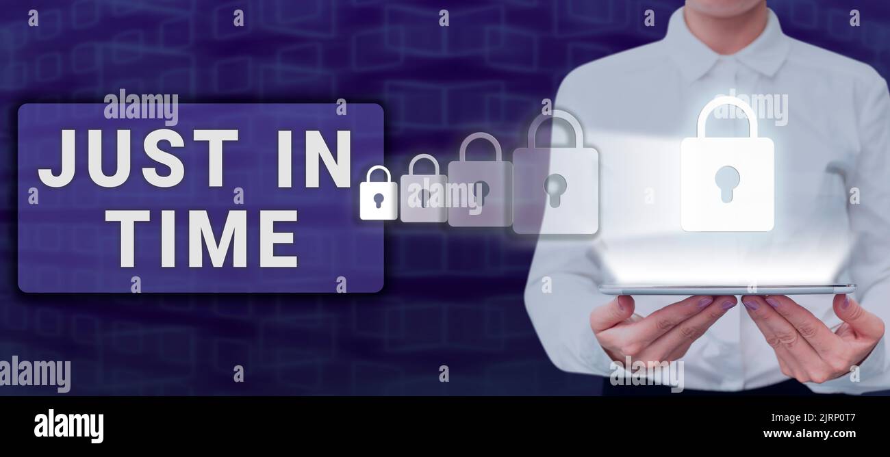 Just in time jit text hi-res stock photography and images - Alamy