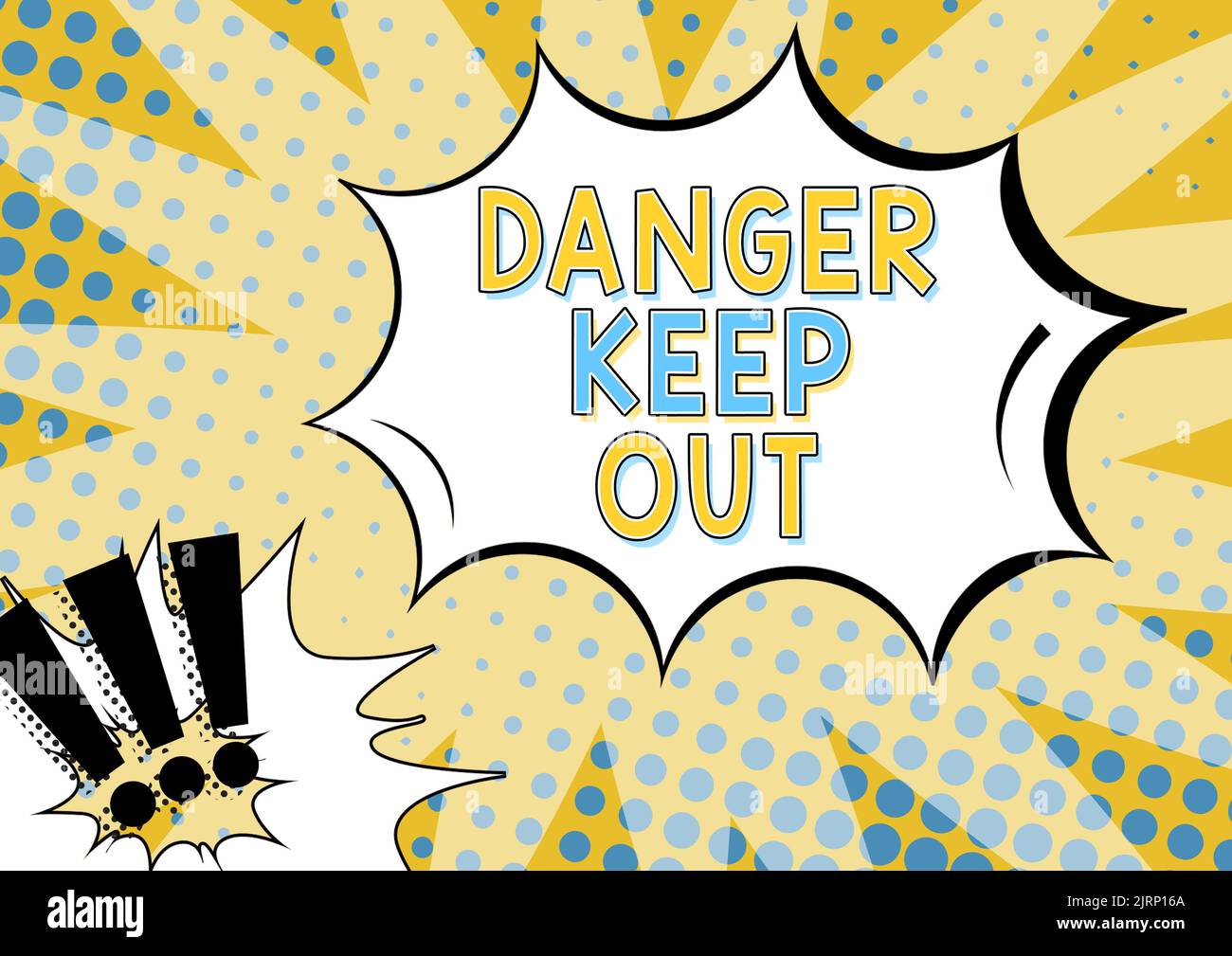 Hand writing sign Danger Keep Out. Conceptual photo Warning be alert ...