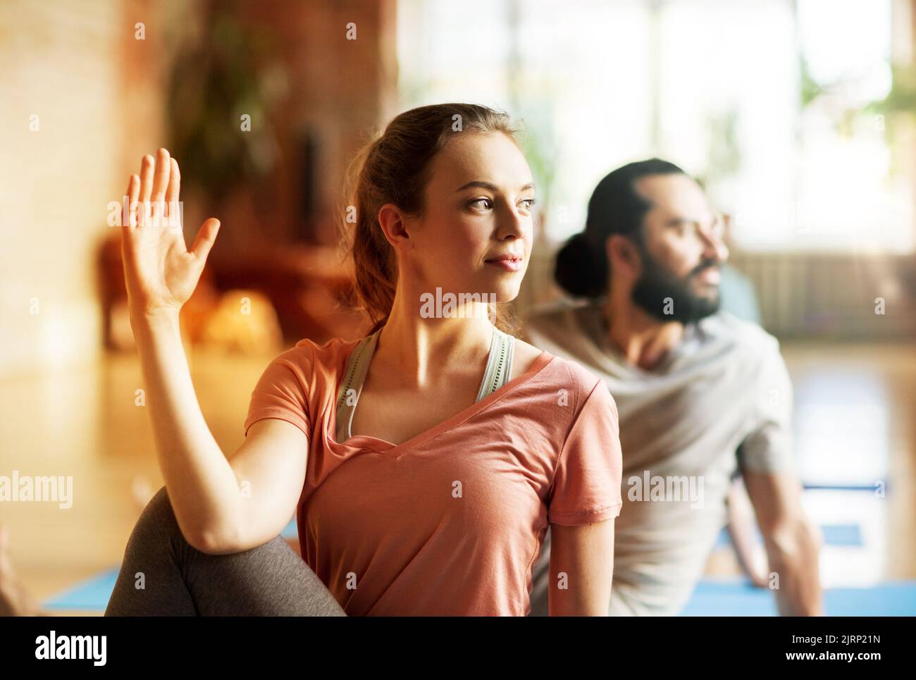 Half seated posture hi-res stock photography and images - Alamy
