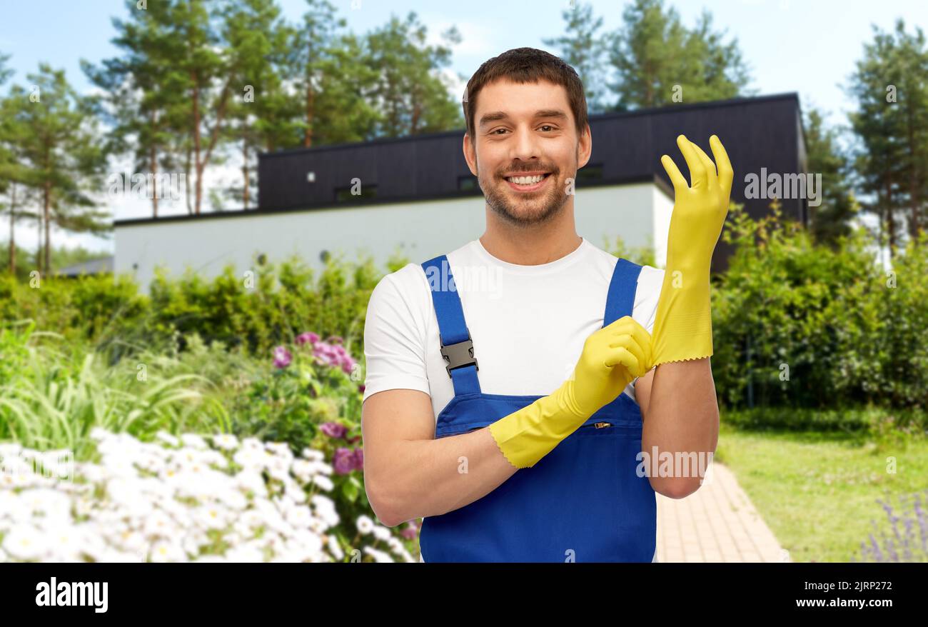 Male cleaner uniform hi-res stock photography and images - Alamy