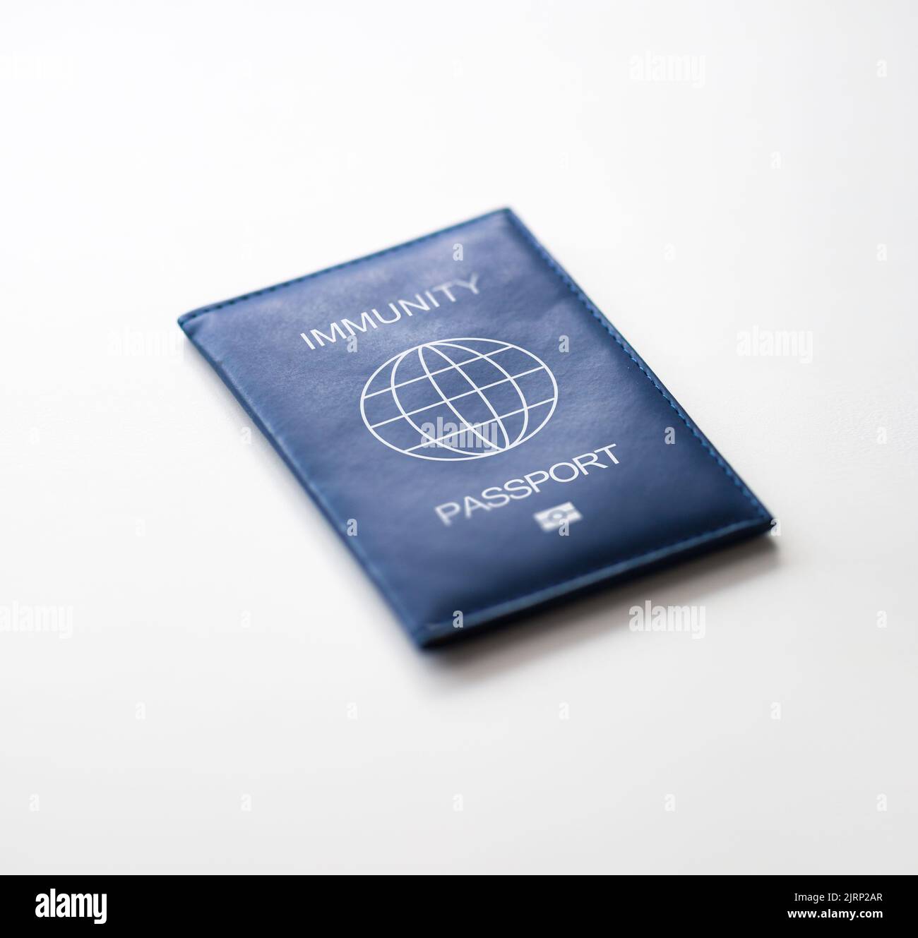 immunity passport on white background Stock Photo - Alamy