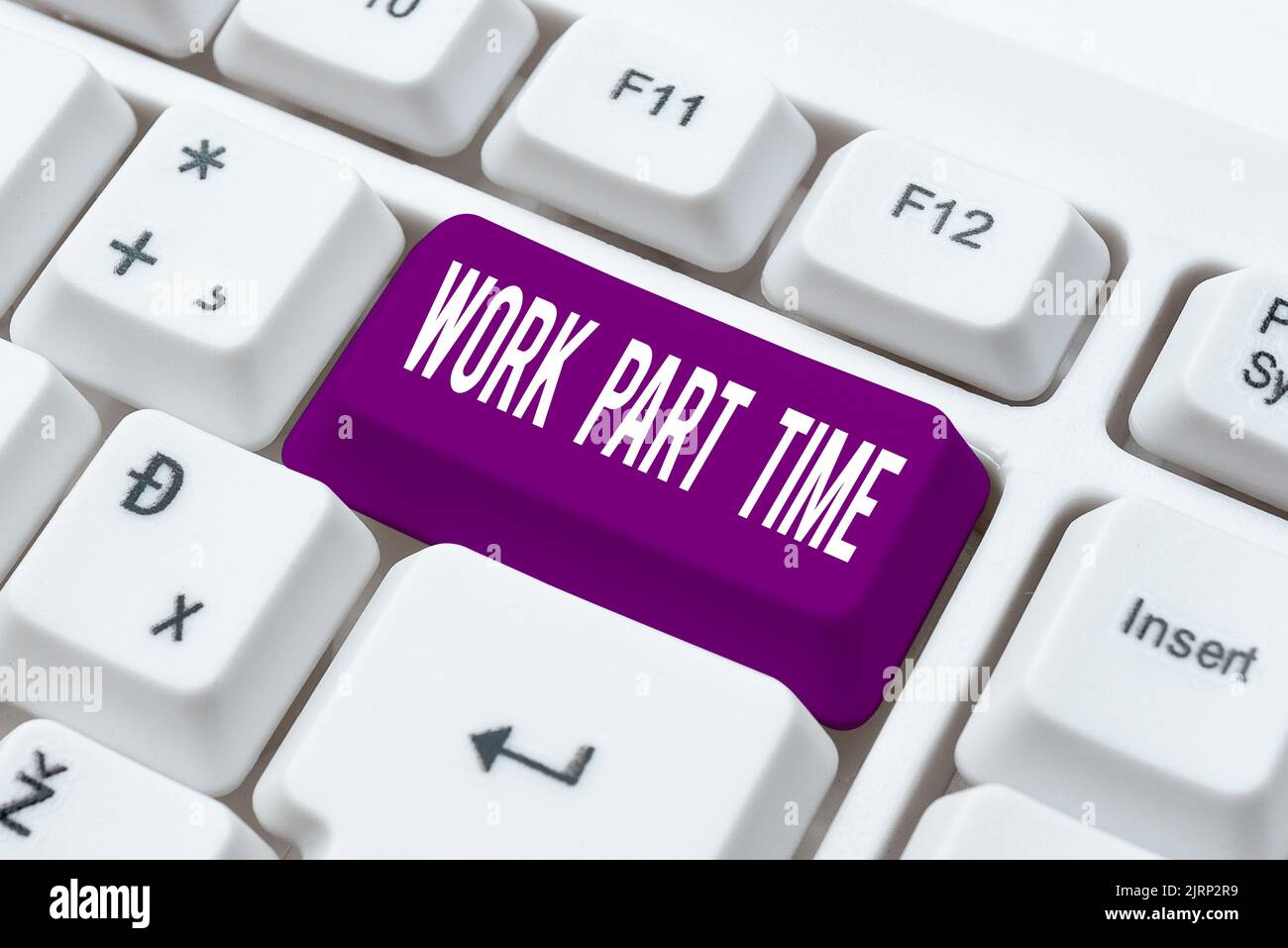 Conceptual caption Work Part Time. Business idea A job that is not ...