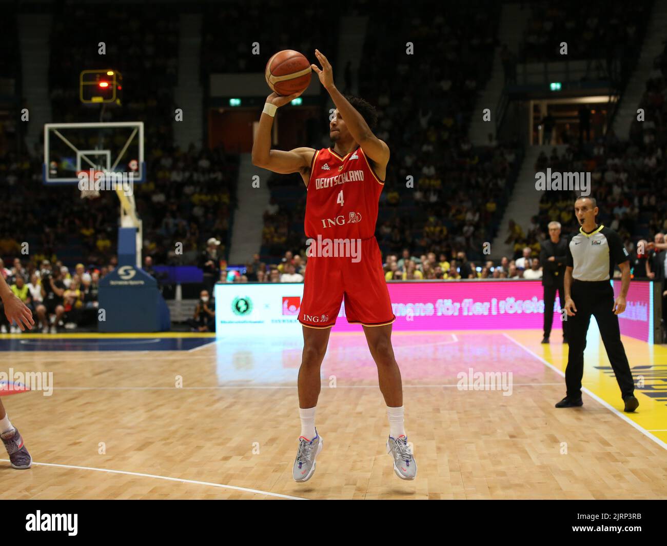 Stockholm, Sweden. 25th Aug, 2022. Basketball, World Cup, qualifying ...