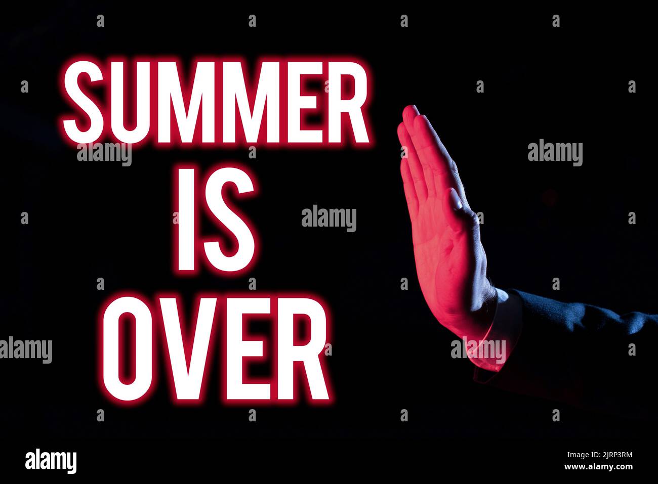 Inspiration showing sign Summer Is Over. Conceptual photo End of break ...