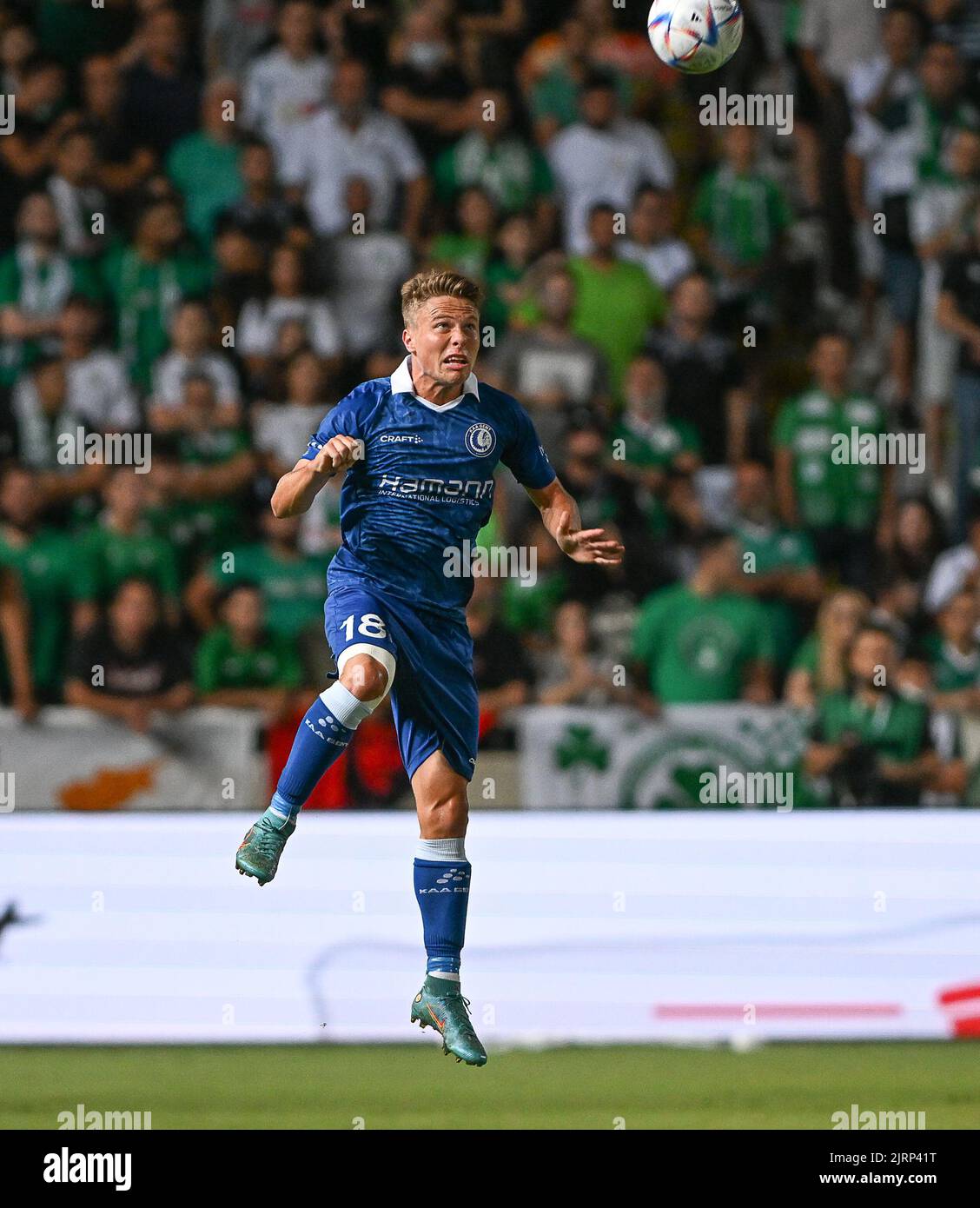 Gent's Matisse Samoise pictured in action during a soccer game between ...