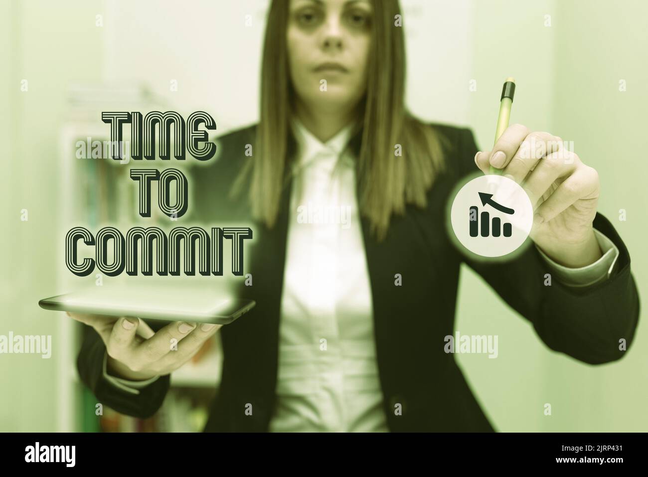 Conceptual caption Time To Commit. Business concept Engagement or ...