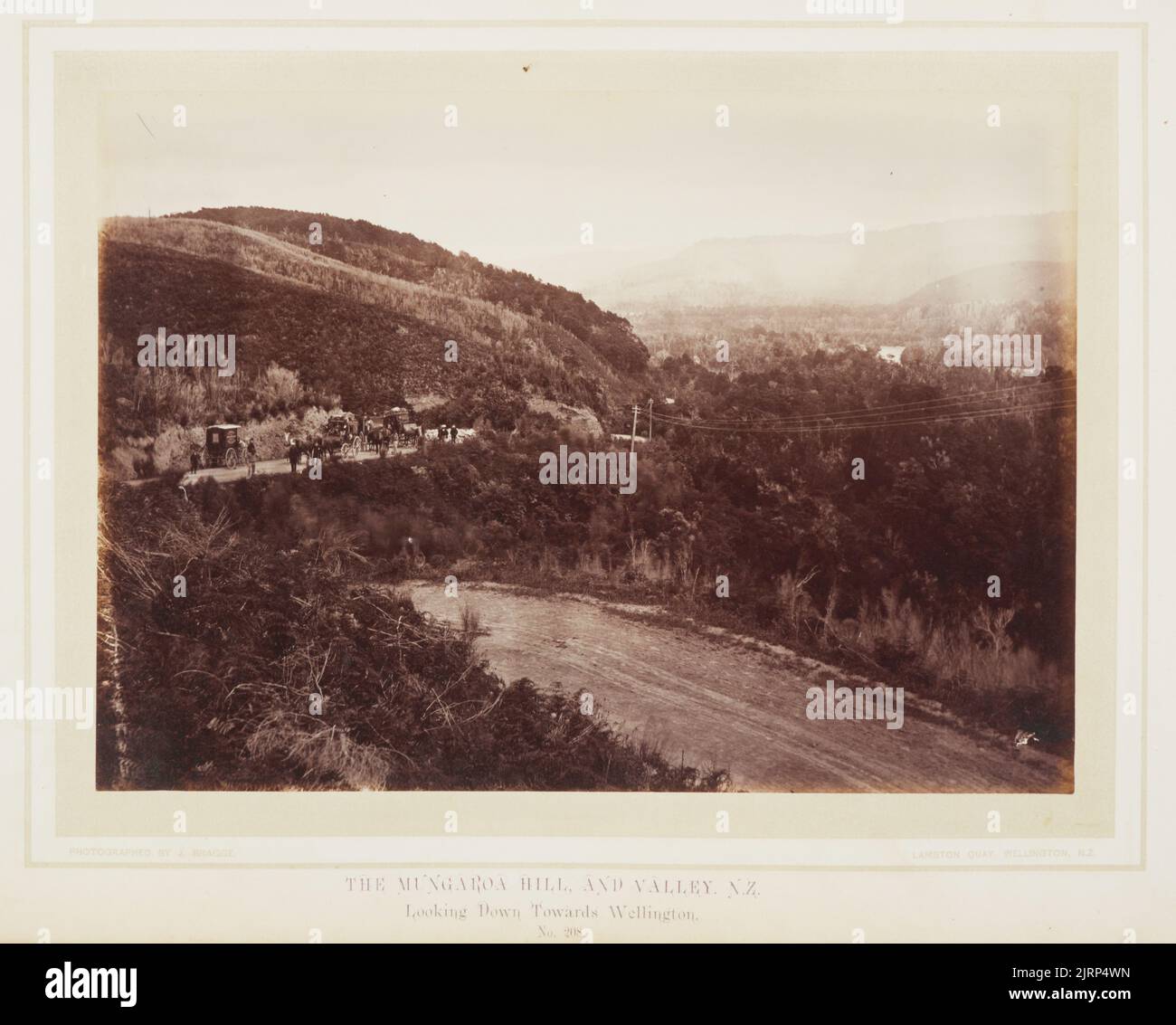 The Mungaroa [Mangaroa] Hill and Valley, looking down towards ...